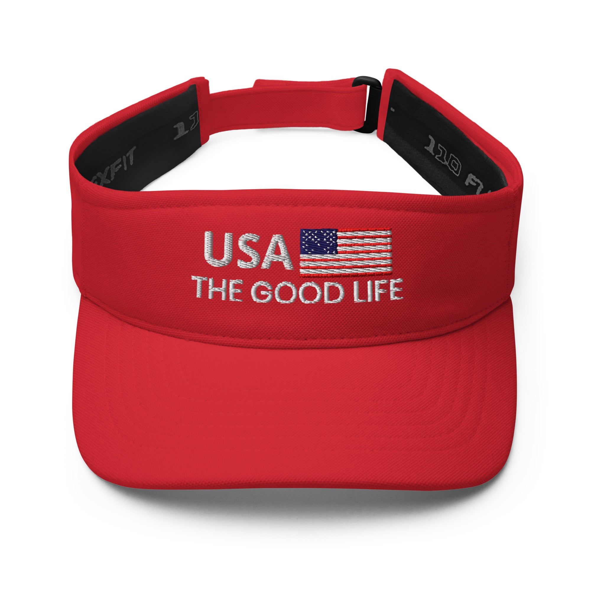 Visor USA The Good Life Red – The Good Life Shop